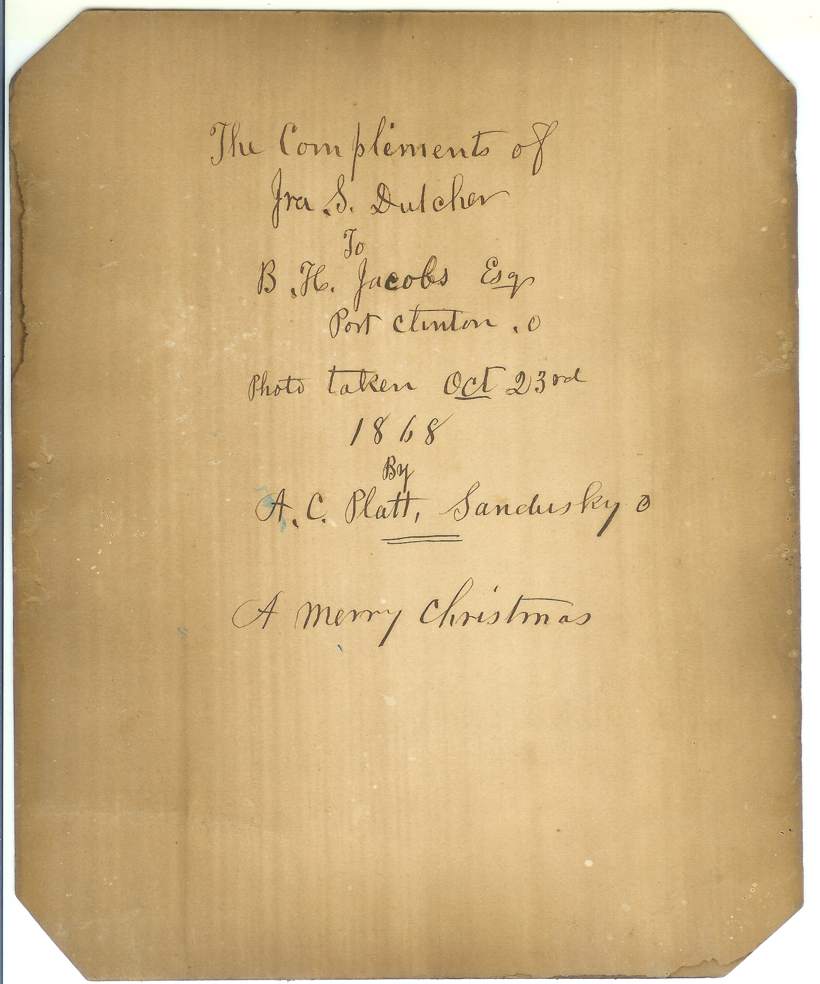 Ira Dutcher: Business Man and First Worshipful Master – Oliver H. Perry ...